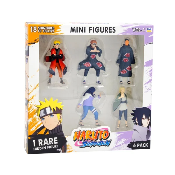 Naruto Shippuden - Pack 6 mini-figurines dont 1 rare cachée ...